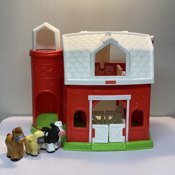 Fisher-Price | Toys | Fisher Price Little People Folding Red Barn Silo ...